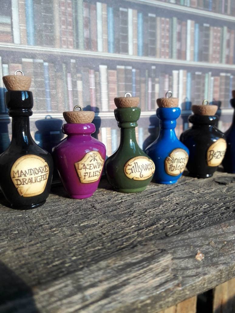 Potion Charms Potion Bottles Magic Potions Zipper Charms | Etsy