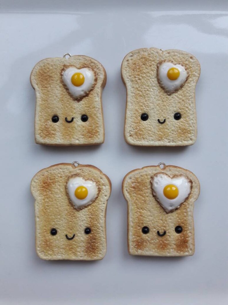 Toast Charm, Valentines Charm, Valentines Toast Charm, Love Heart Charm ...