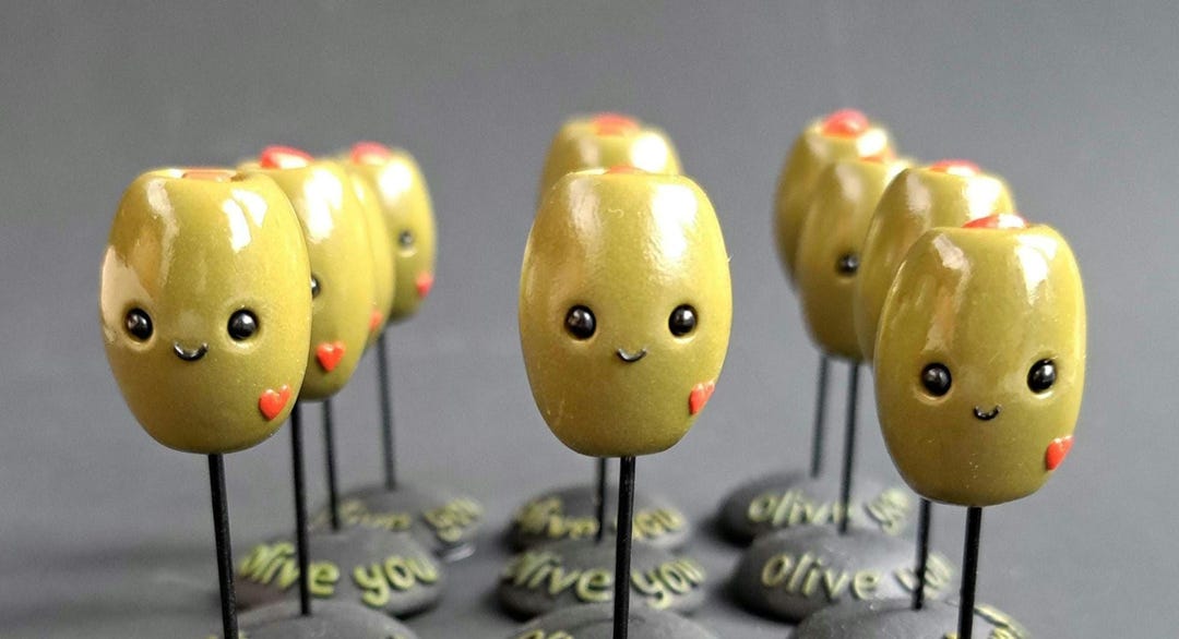 Valentines Desk Buddy, Cute Olive, Valentines Gift - Etsy