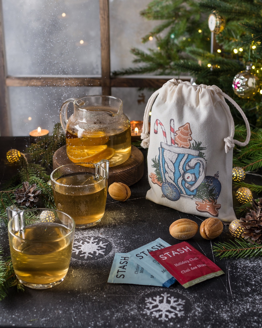 Seasonal Tea Bags Sampler Set – Holiday Assortment Gift - 40 Count, 5 ...