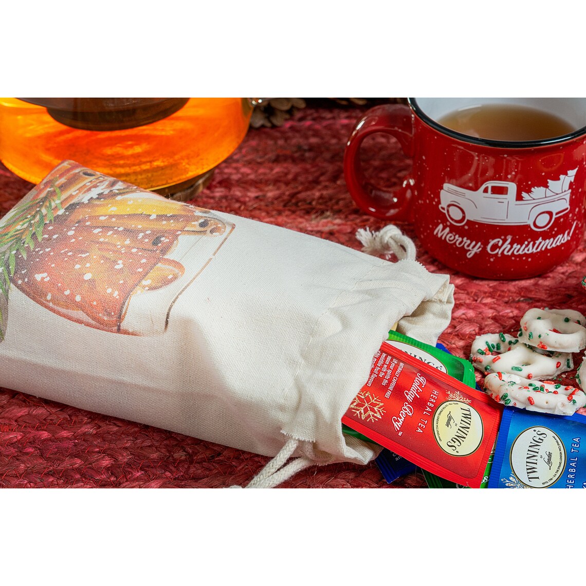 Seasonal Tea Bags Sampler - Holiday Christmas Tea Assortment - 40 Count ...
