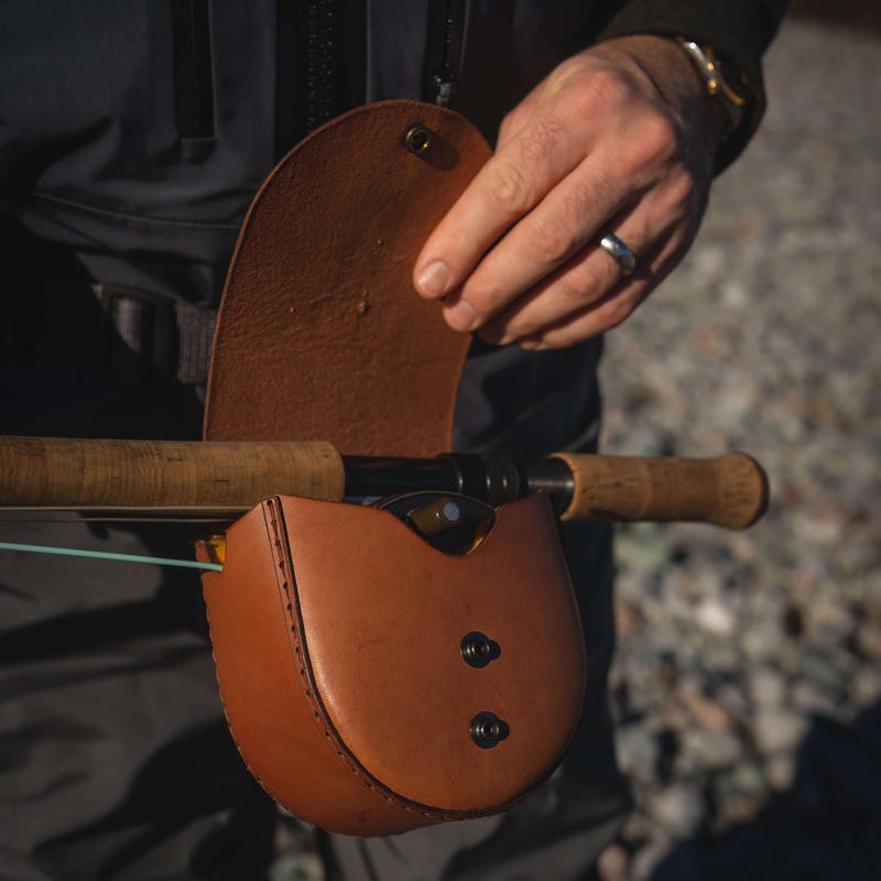 Leather Fly Reel Case - Etsy
