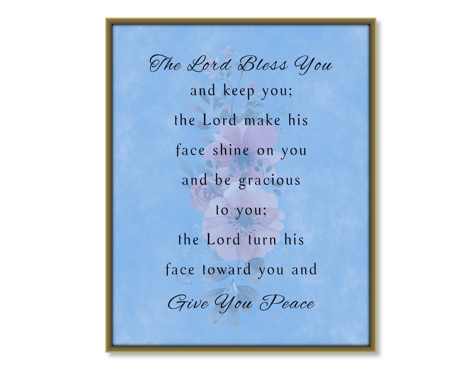 The Lord Bless You, Printable Scripture, Bible Verse Wall Art ...