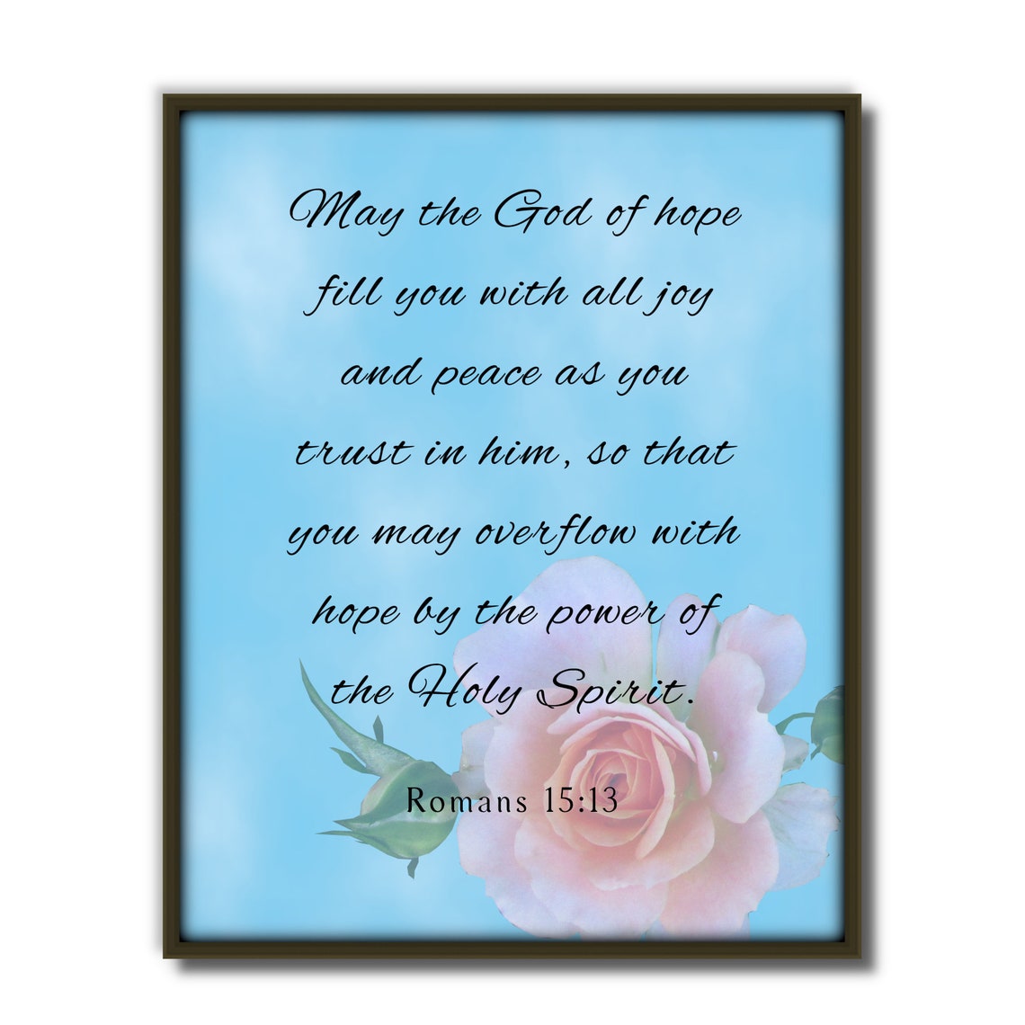 Romans 15:13, Printable Bible Verse, Bible Scripture, Printable ...