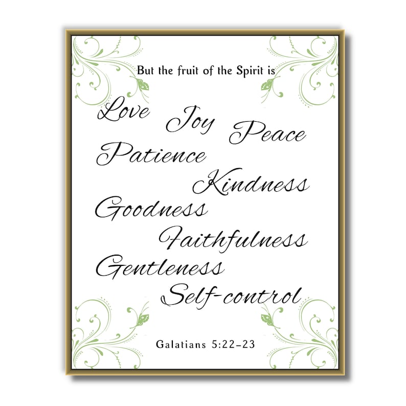 Galatians 5:22, Printable Scripture, Bible Verse, the Fruit of the ...