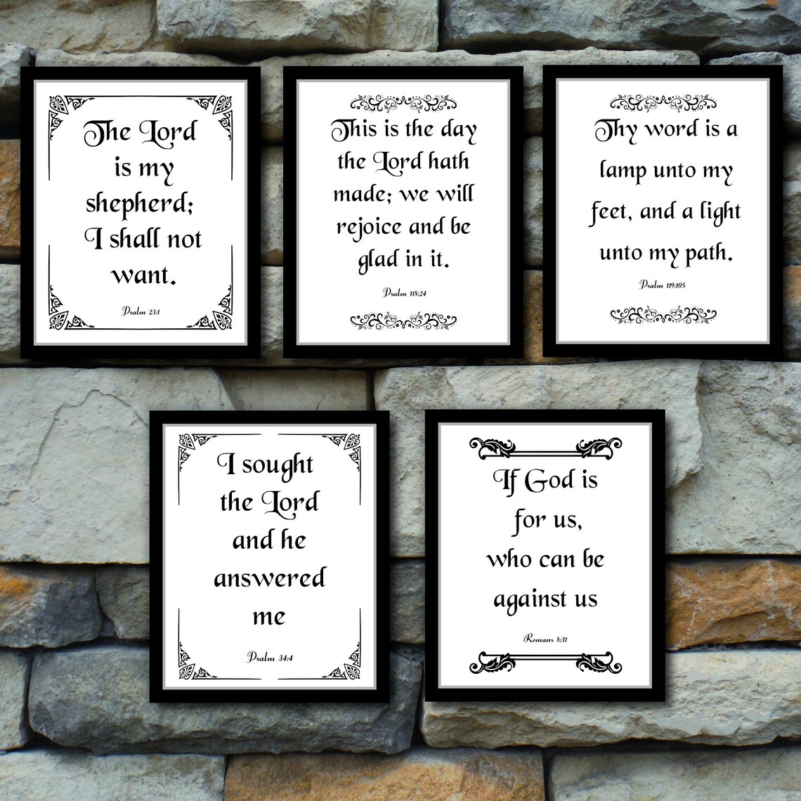 Printable Bible Verse Bundle, 20 Printable Bible Verses, Bible Verse ...
