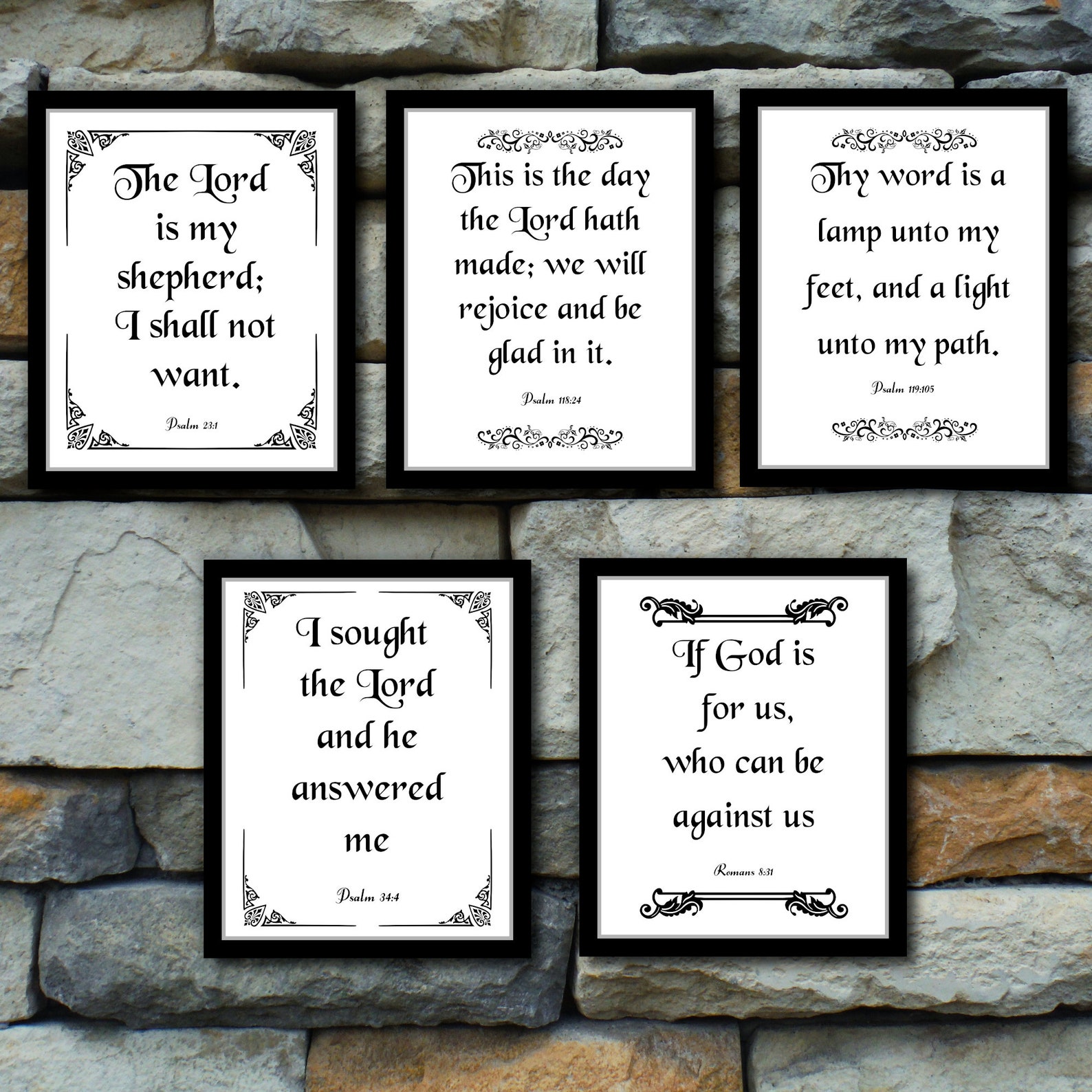 Printable Bible Verse Bundle, 20 Printable Bible Verses, Bible Verse ...