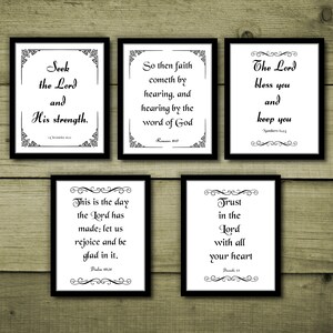 Printable Bible Verse Bundle, 20 Printable Bible Verses, Bible Verse ...