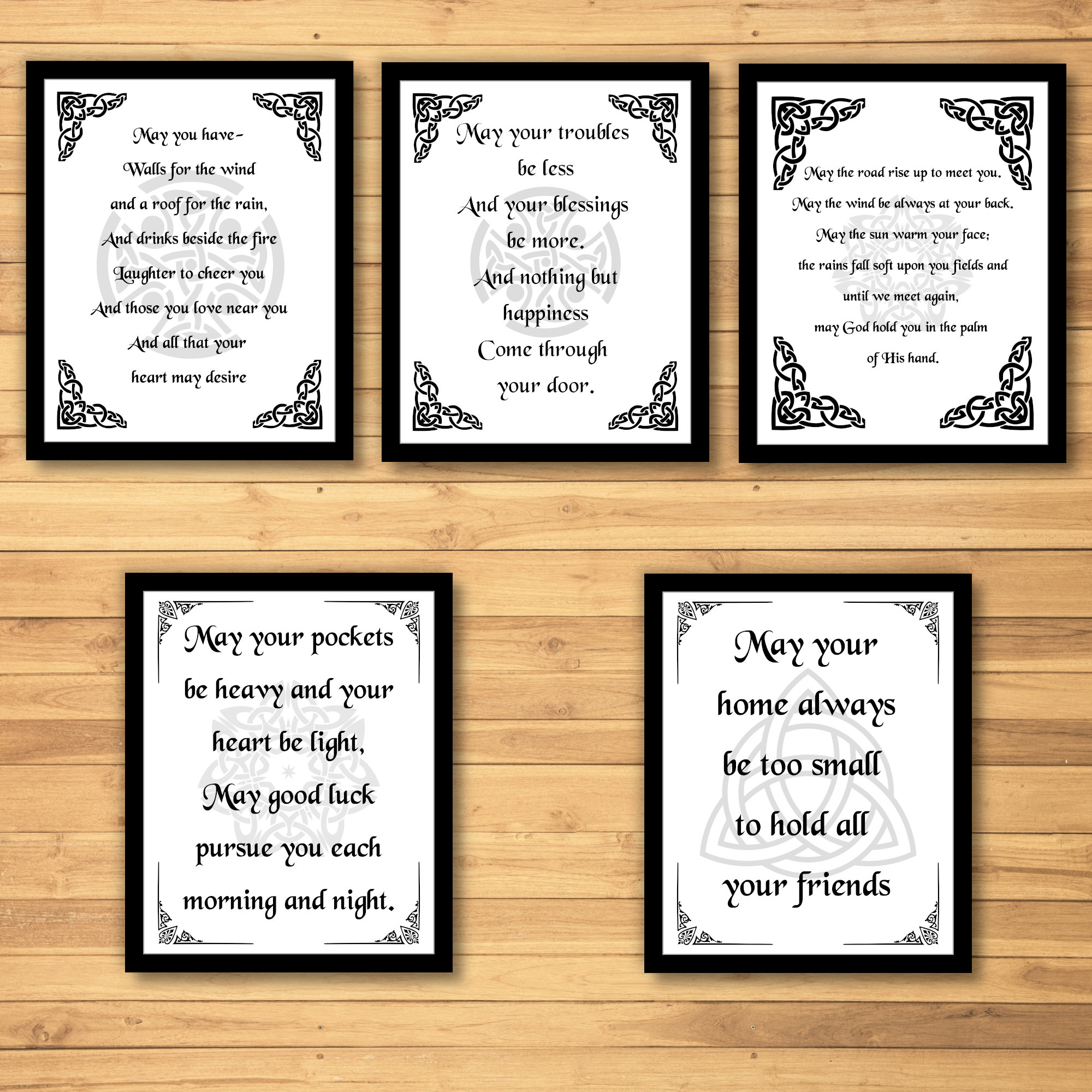 Printable Celtic Blessing Bundle, Celtic Sayings,10 Printable Quotes ...