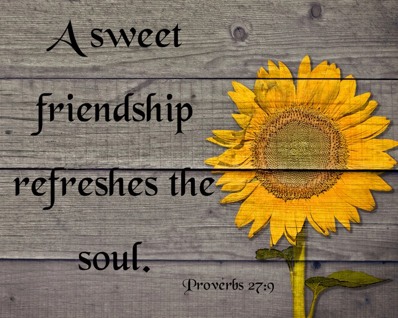 Friendship Downloadable Art, Sweet Friendship, Proverbs Verse, Bible ...