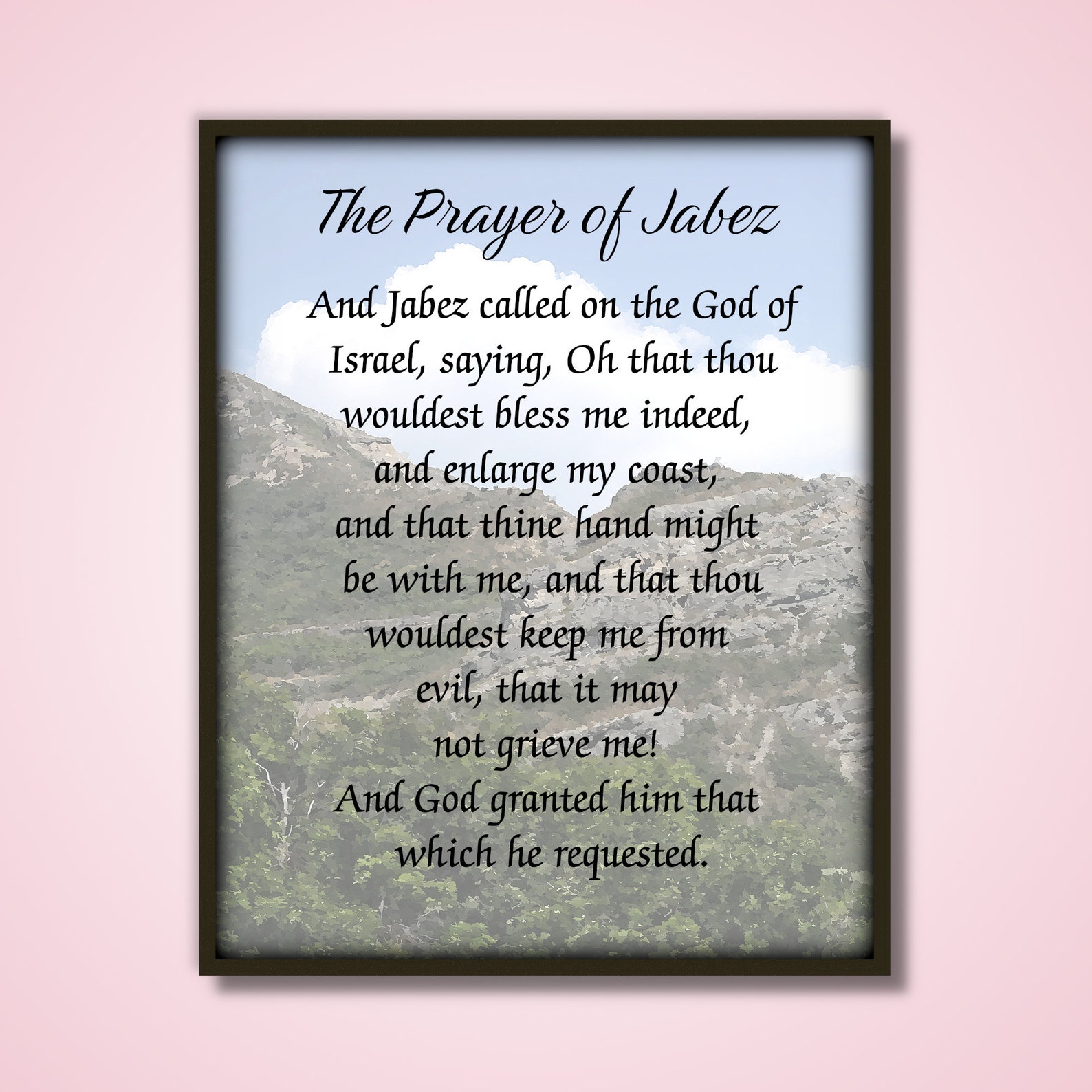 The Prayer of Jabez, Printable Bible Verse, Printable Scripture, Prayer ...