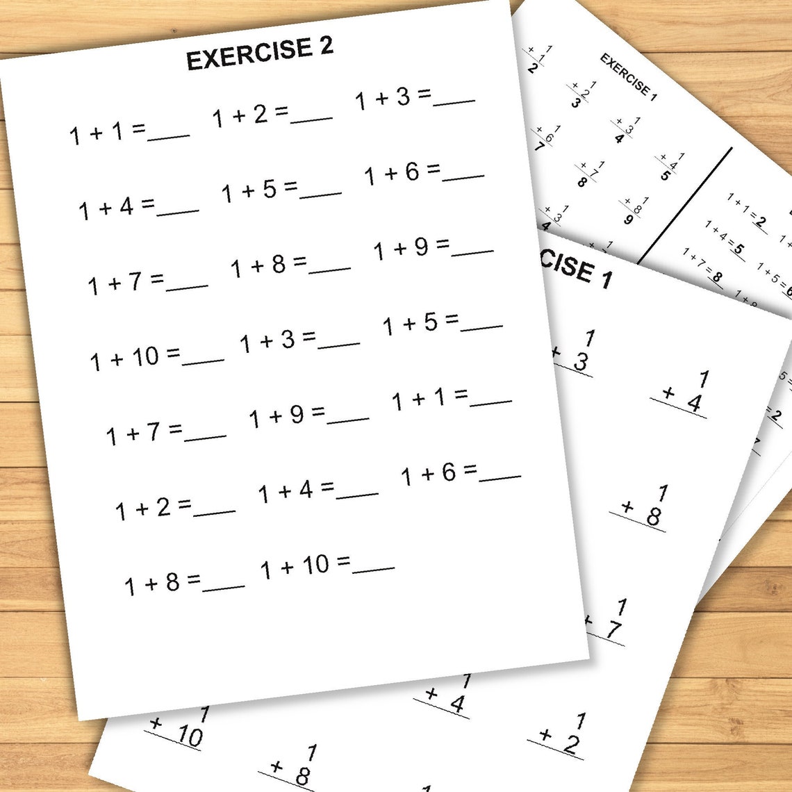Printable Addition Practice Pages, Beginner Addition, Math Practice ...