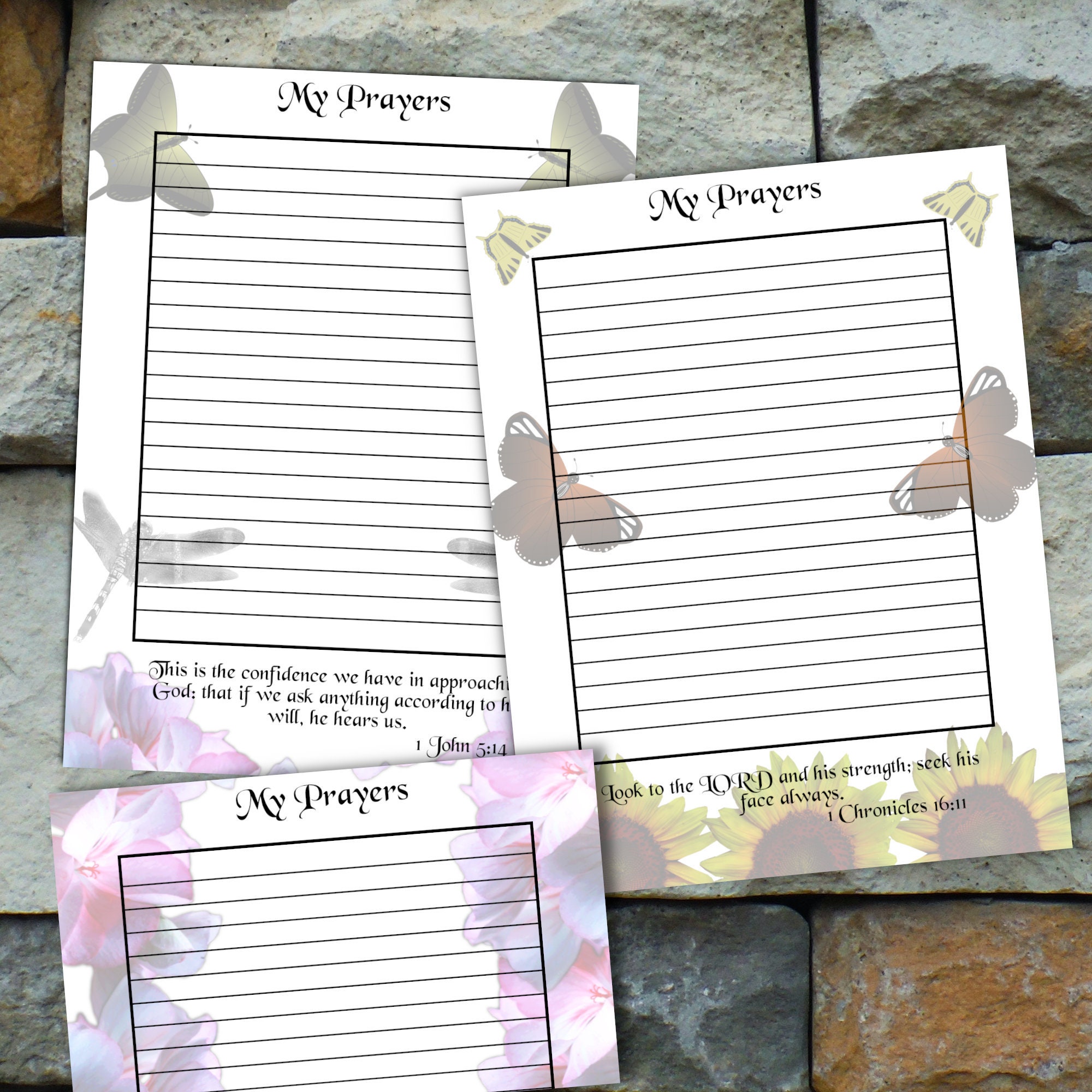 Prayer Journal Pages Downloadable,8 Prayer Journal Pages, PDF ...