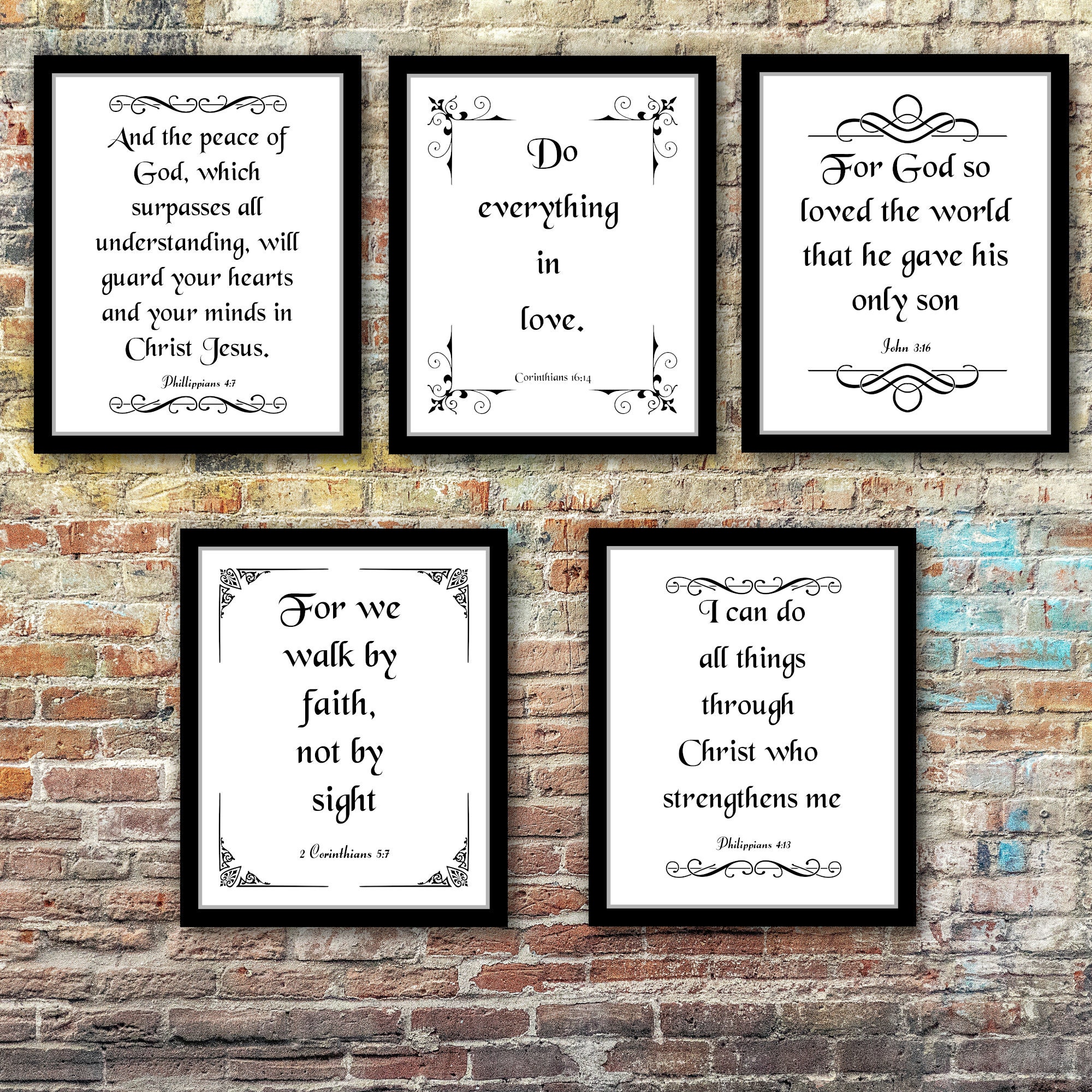 Printable Bible Verse Bundle, 20 Printable Bible Verses, Bible Verse ...