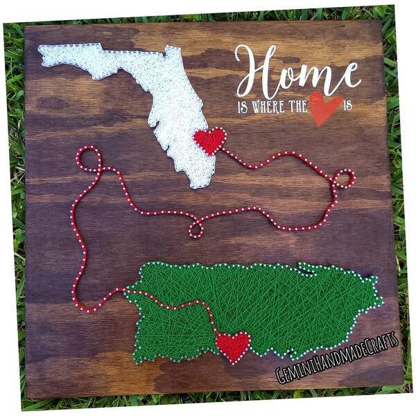 Two State String Art - Etsy