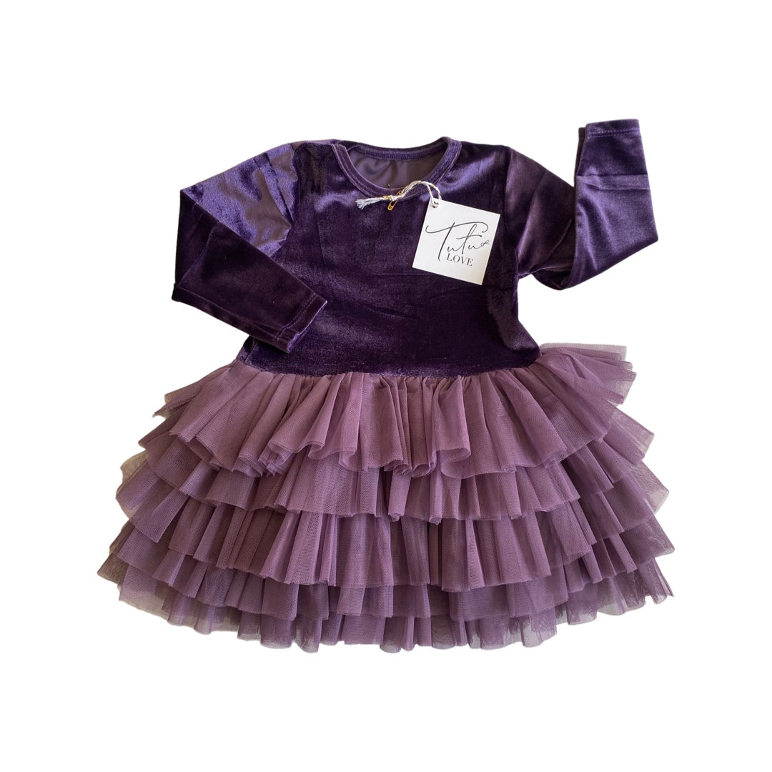 Purple Birthday Dress, Baby Girl Purple Dress, 1st Birthday Girl, Baby ...