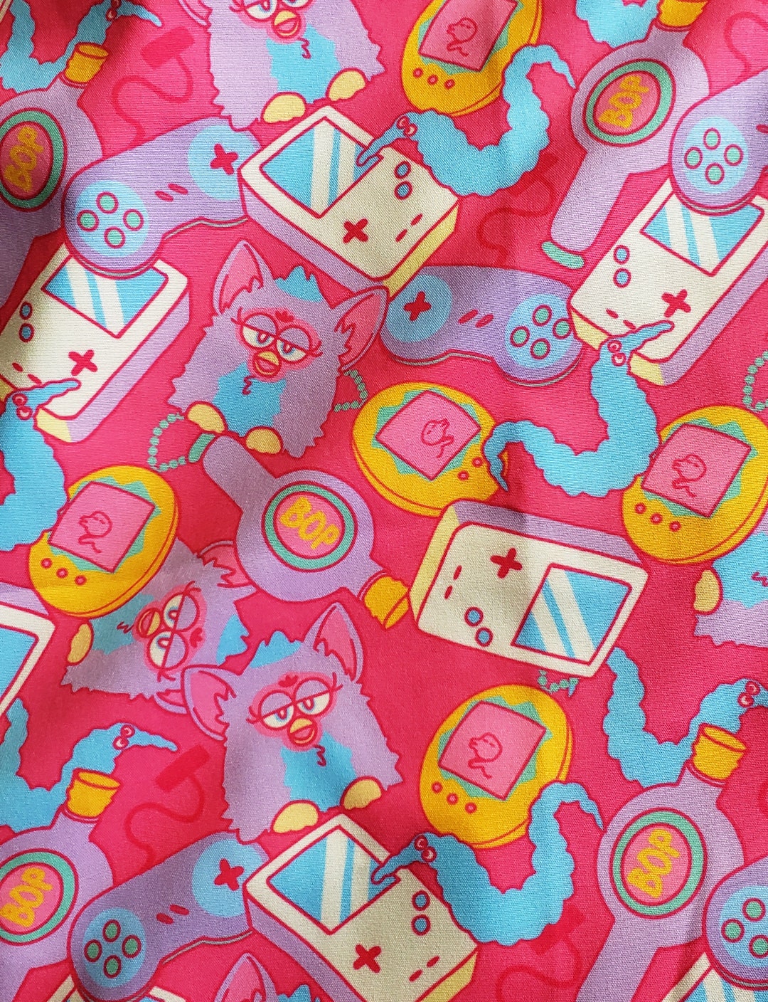 90s Nostalgia Pattern Button up Shirt - Etsy