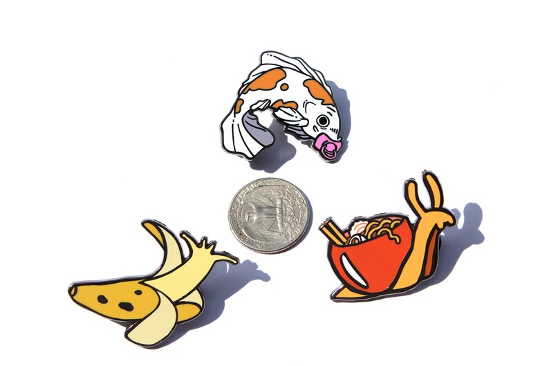 Binky Fish Hard Enamel Pin - Etsy