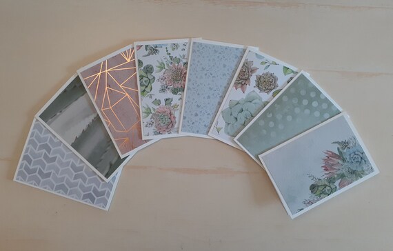 Handmade Blank Succulent Note Card | Etsy