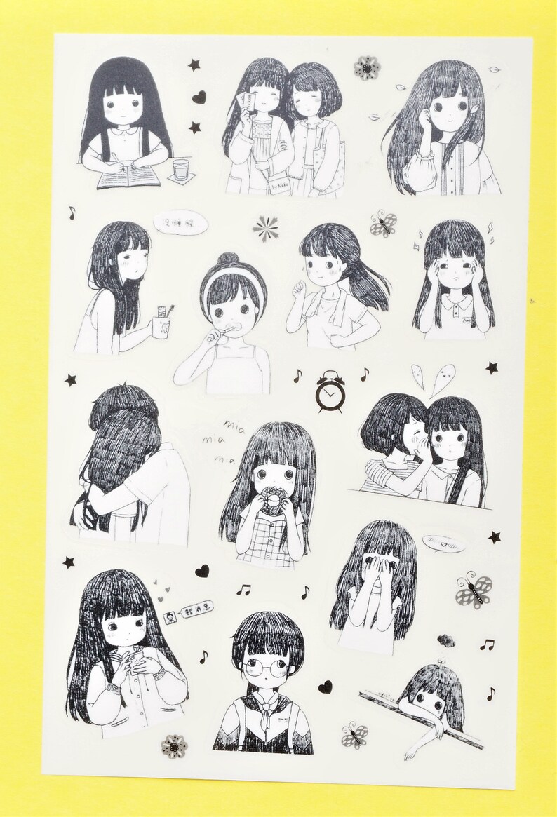 Cute Japanese Stationery Scrapbooking Stickers | Etsy