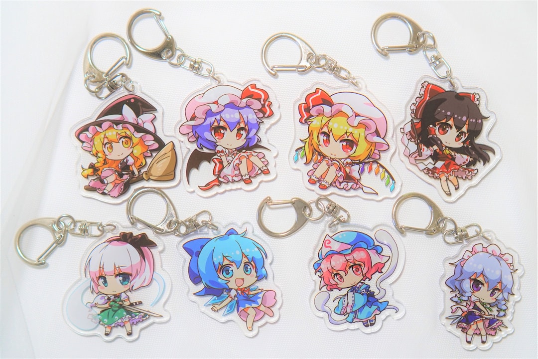 Touhou Project Anime Acrylic Keychain - Etsy