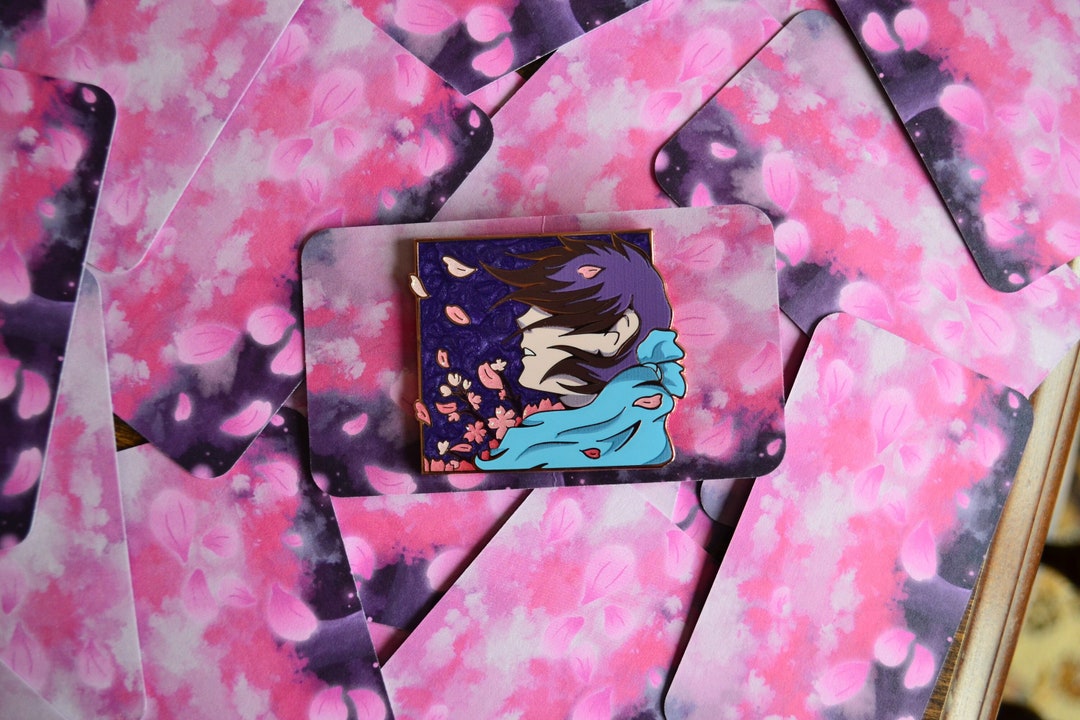 Sakura Breeze Enamel Pin - Etsy