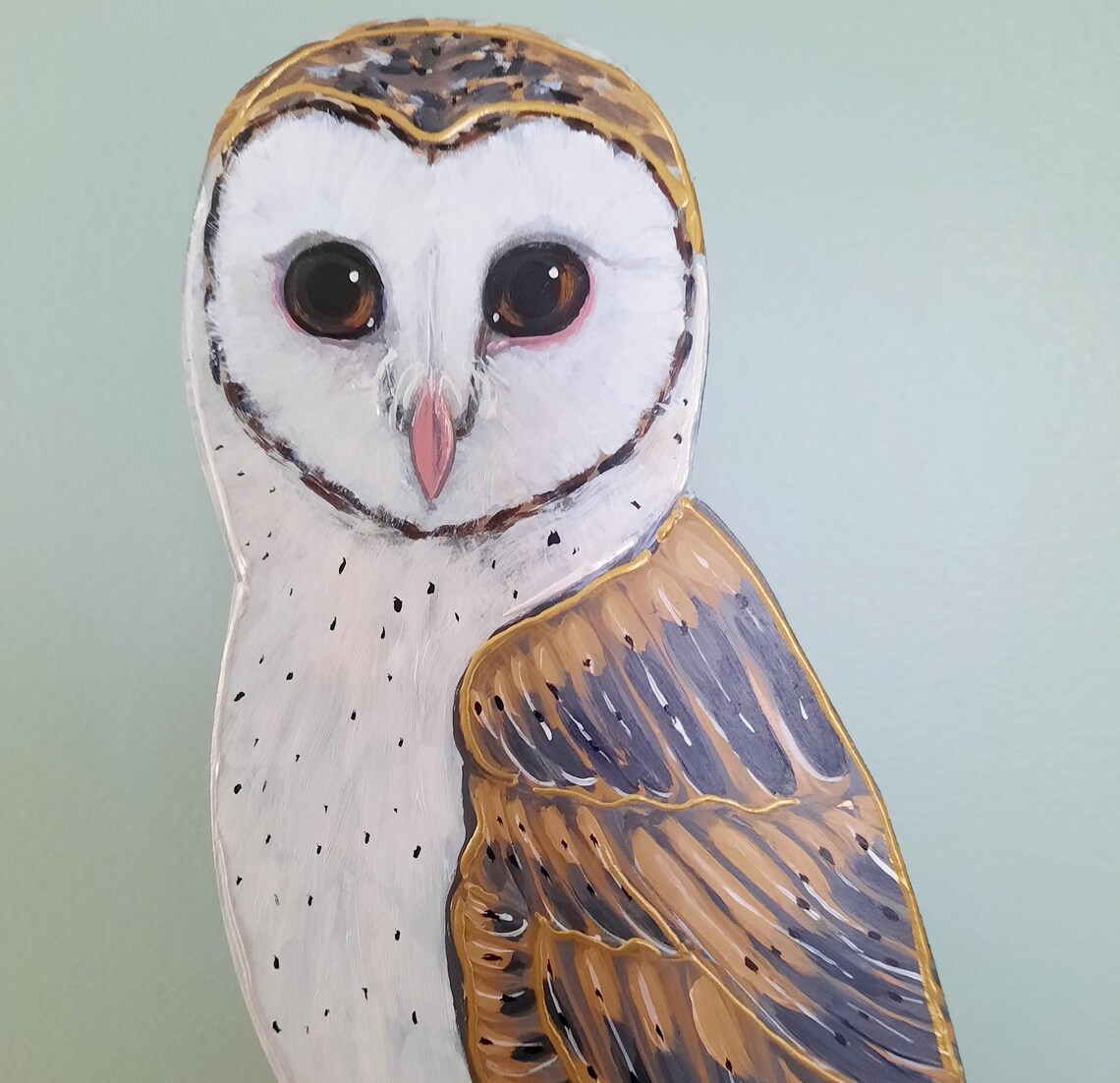 Barn Owl Tree Topper, Made to Order, Handcrafted Gift for Owl Lover ...