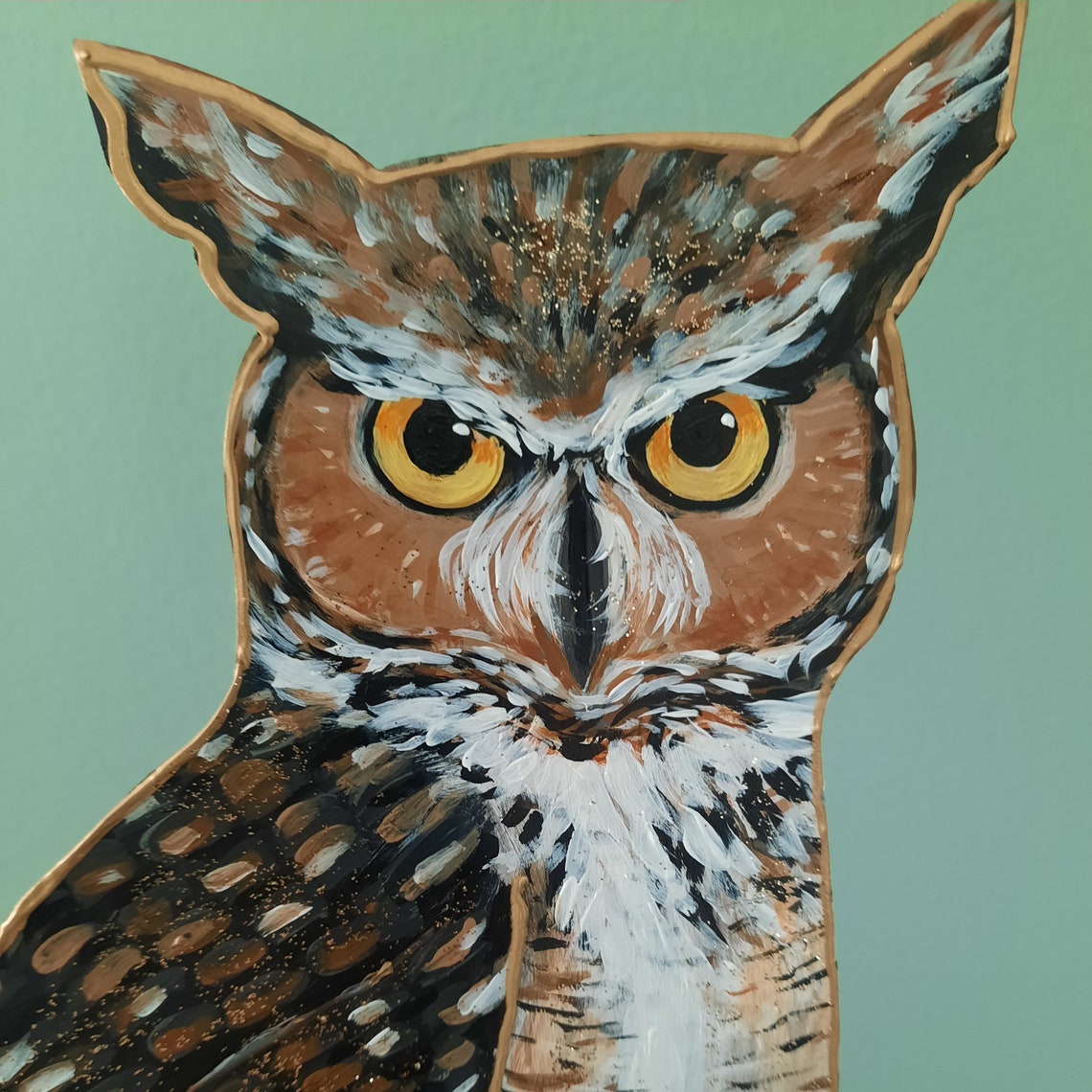 Owl Tree Topper. Great Horned Owl, Christmas Tree Topper, Woodland ...