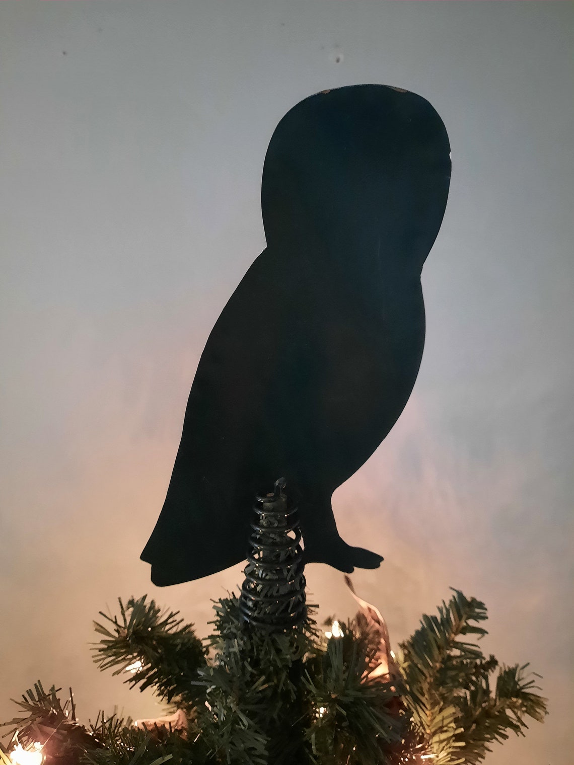 Barn Owl Tree Topper, Made to Order, Handcrafted Gift for Owl Lover ...