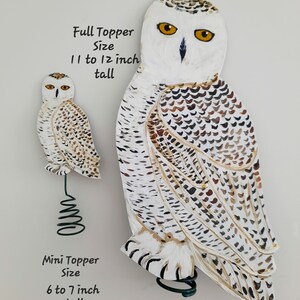 Barn Owl Tree Topper, Made to Order, Handcrafted Gift for Owl Lover ...