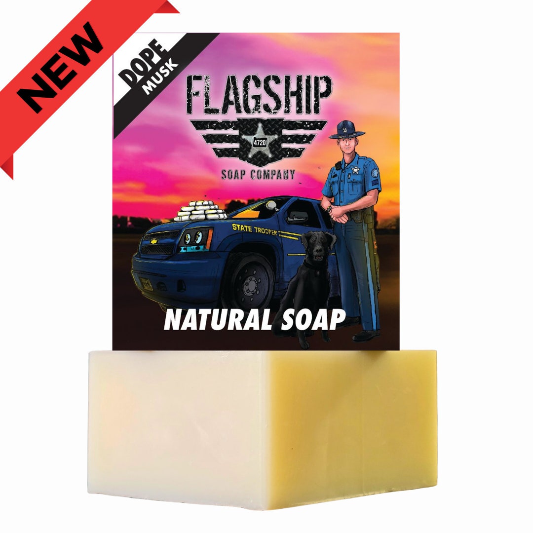 DOPE Natural Men's Soap Bar, Handmade, Natural Oils, Moisturizing, Long ...