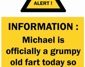 Grumpy Old Fart | Etsy