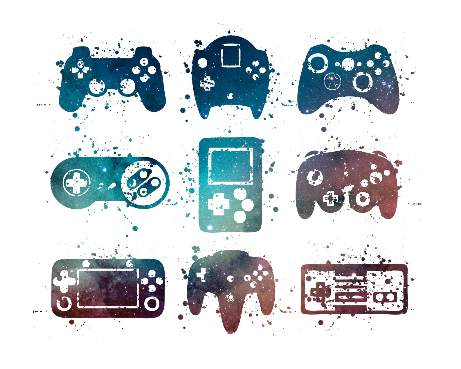 Video Game Player PRINTABLE Wall Art Print Poster Retro - Etsy