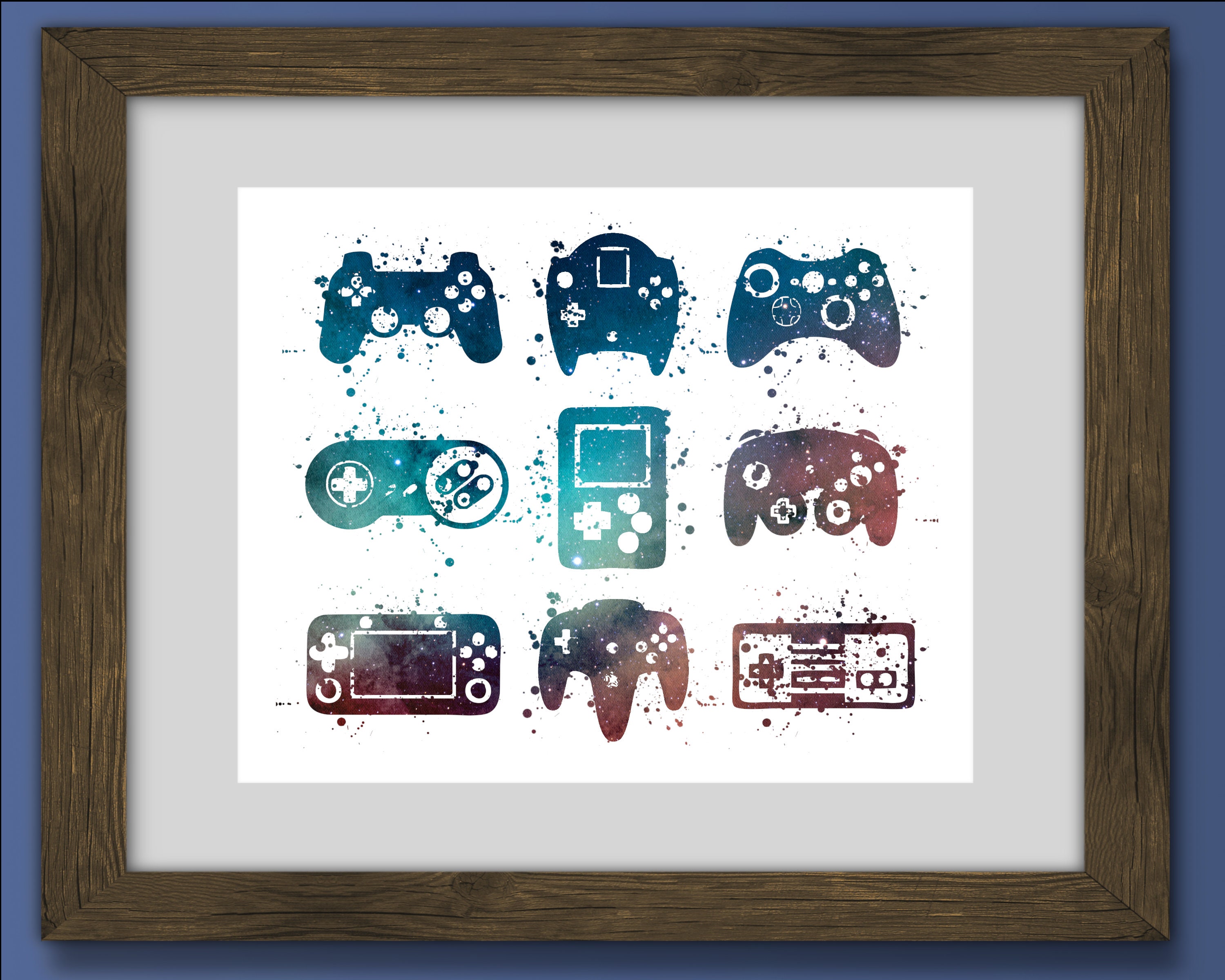 Video Game Player PRINTABLE Wall Art Print Poster Retro - Etsy
