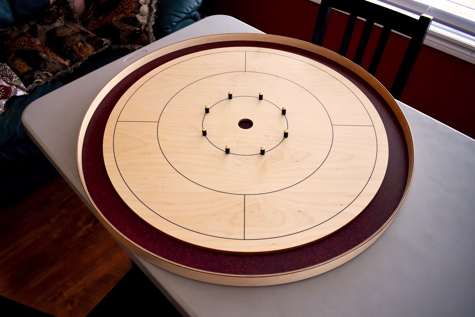 The Royal Red Tournament Style Crokinole Board Game Set - Etsy