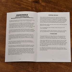 Crokinole Rules & Score Cards (physical Copy) - Etsy
