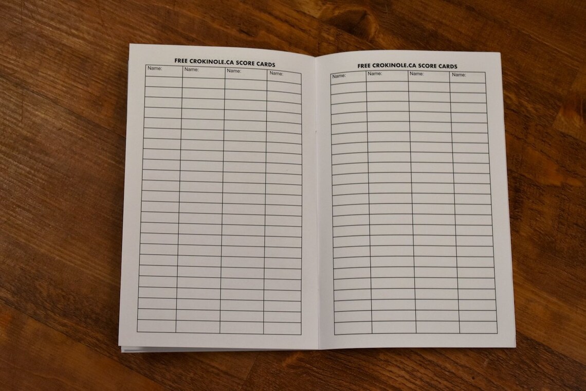 Crokinole Rules & Score Cards (physical Copy) - Etsy Canada