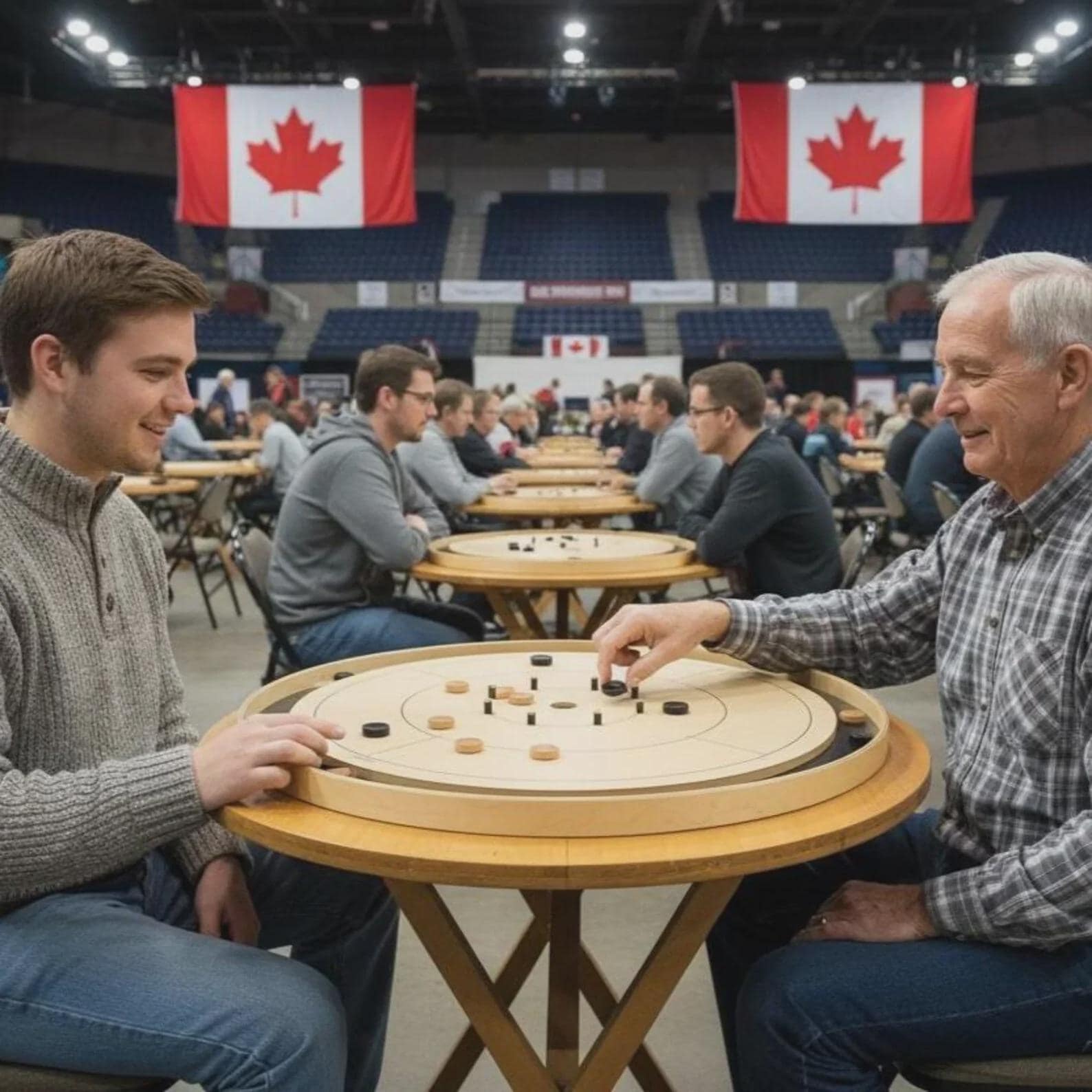 The Crokinole Canada Board (with Branding) - Tournament Style Crokinole ...