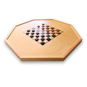 The Gold Standard Crokinole Board - Traditional Octagon Game Set - 23-5 ...