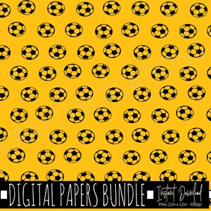 Soccer Ball Digital Paper Pattern PNG Sports Paper Scrapbook 100 ...