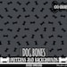 100 Seamless Dog Bone Digital Pattern PNG Dog Scrapbook Paper 100 Solid ...