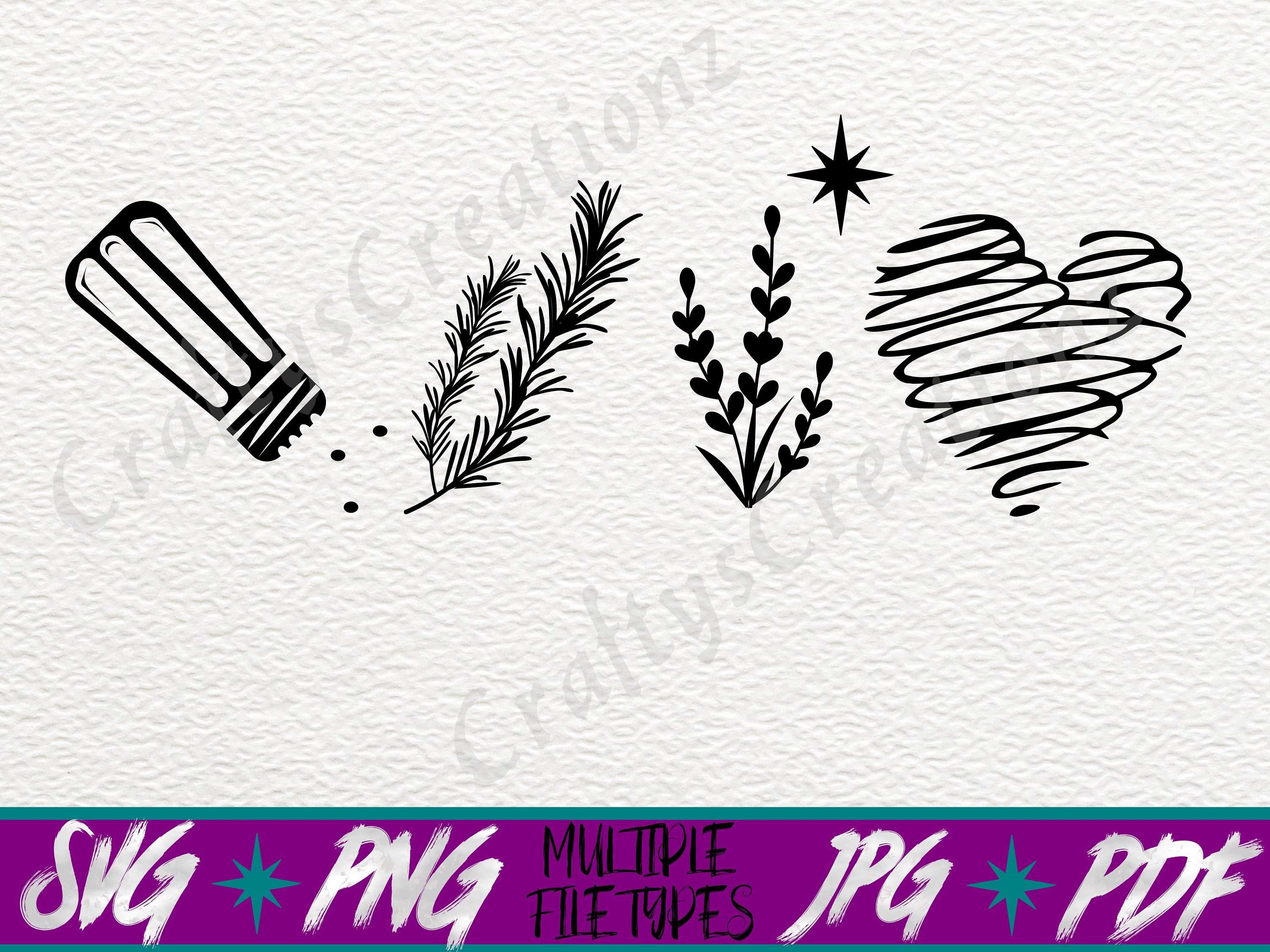 Practical Magic SVG | Salt Rosemary Lavender Love Svg | Jpg | Png | Pdf ...