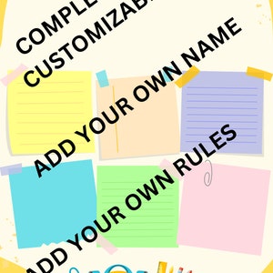 Customizable Classroom Rules Template - Etsy