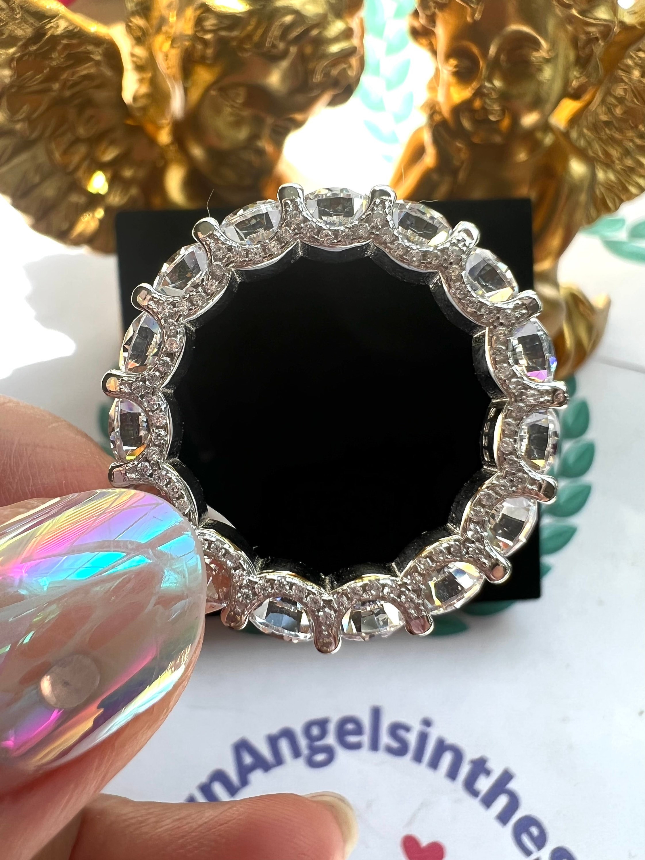 10+ Carat Eternity Diamond Band, Fabulous Engagement BAND Ring FULL of ...