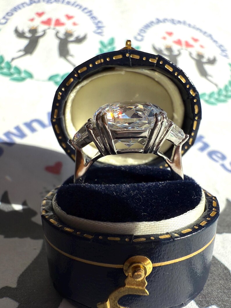 5 Carat Radiant Cut Three Stone Anniversary Diamond Simulant Promise ...