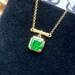 Dainty Stunning Pendant, MINI Fancy Forest Green Pendant Exquisite ...