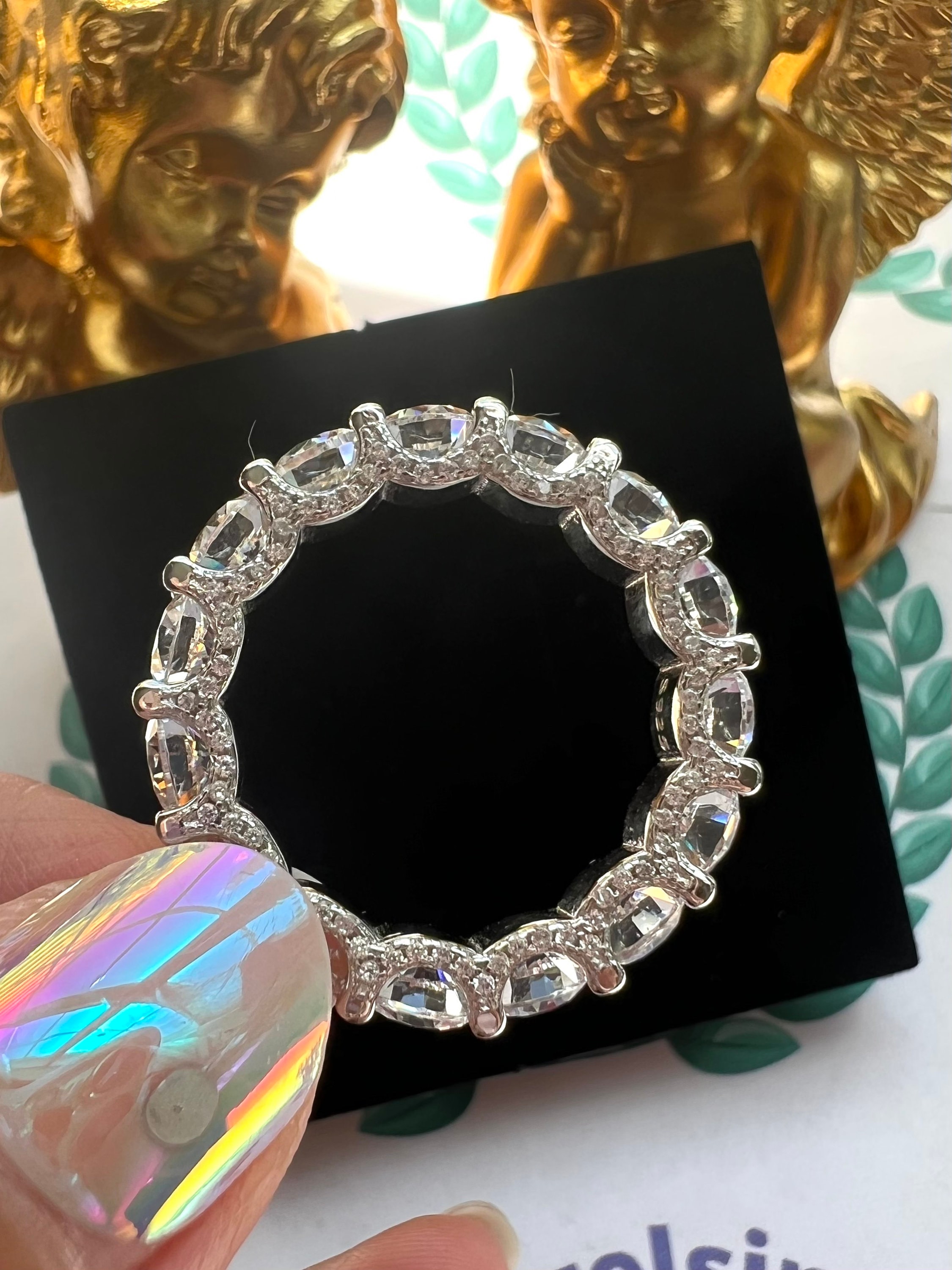 10+ Carat Eternity Diamond Band, Fabulous Engagement BAND Ring FULL of ...