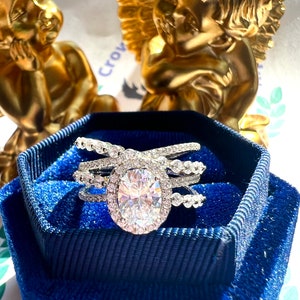 Oval Diamond Multilayer Ring, Luxury Fancy Ring, Unique Design, Best ...