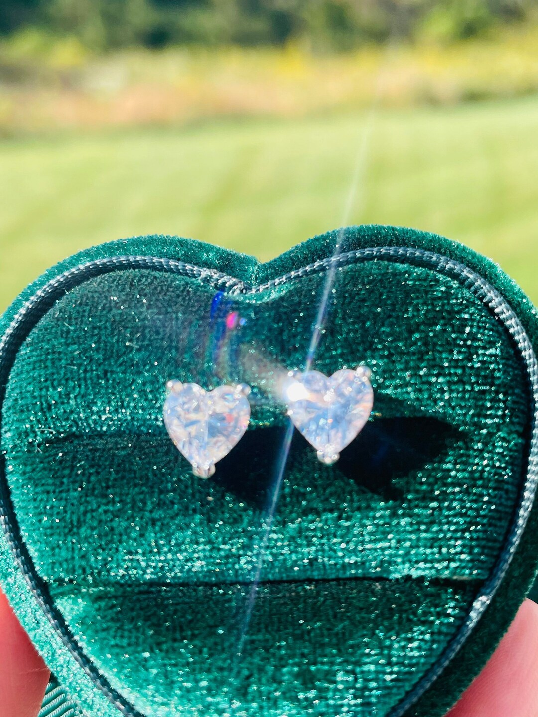 Mini Elegant Heart Shape Earring Stud Extremely Stunning, Top Quality ...