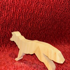 Wood Fox, 7 1/2" Tall, 11" Wide, 3/4" Thick - Etsy
